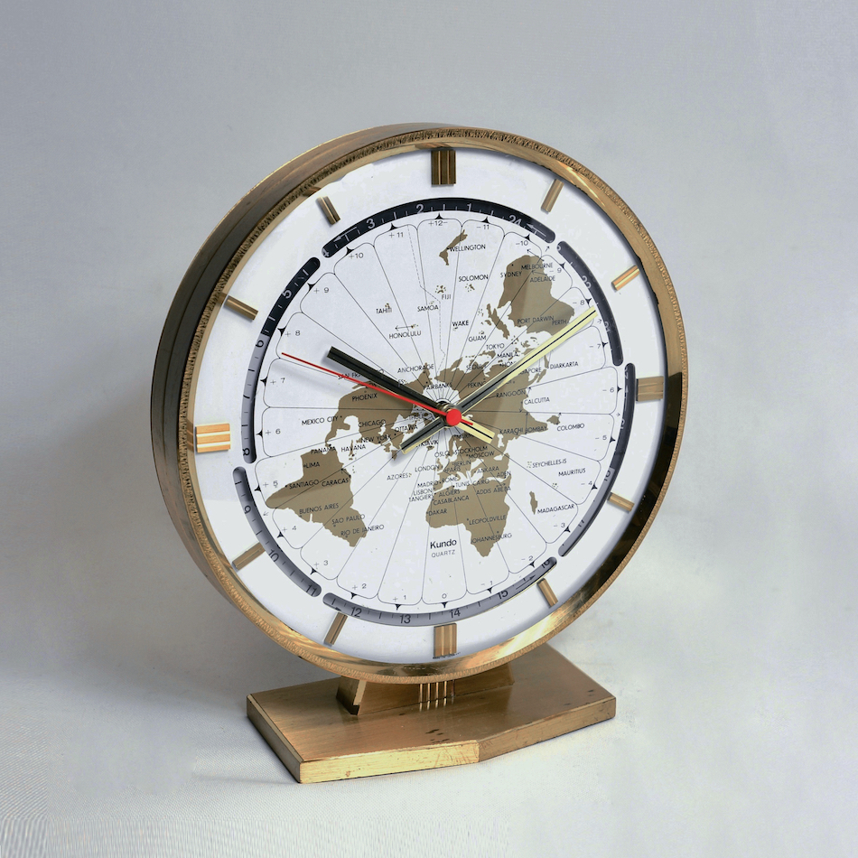 70's West-Germany "Kundo" World Time Clock | Graphio/büro-stil グラフィオ/ビューロスタイル