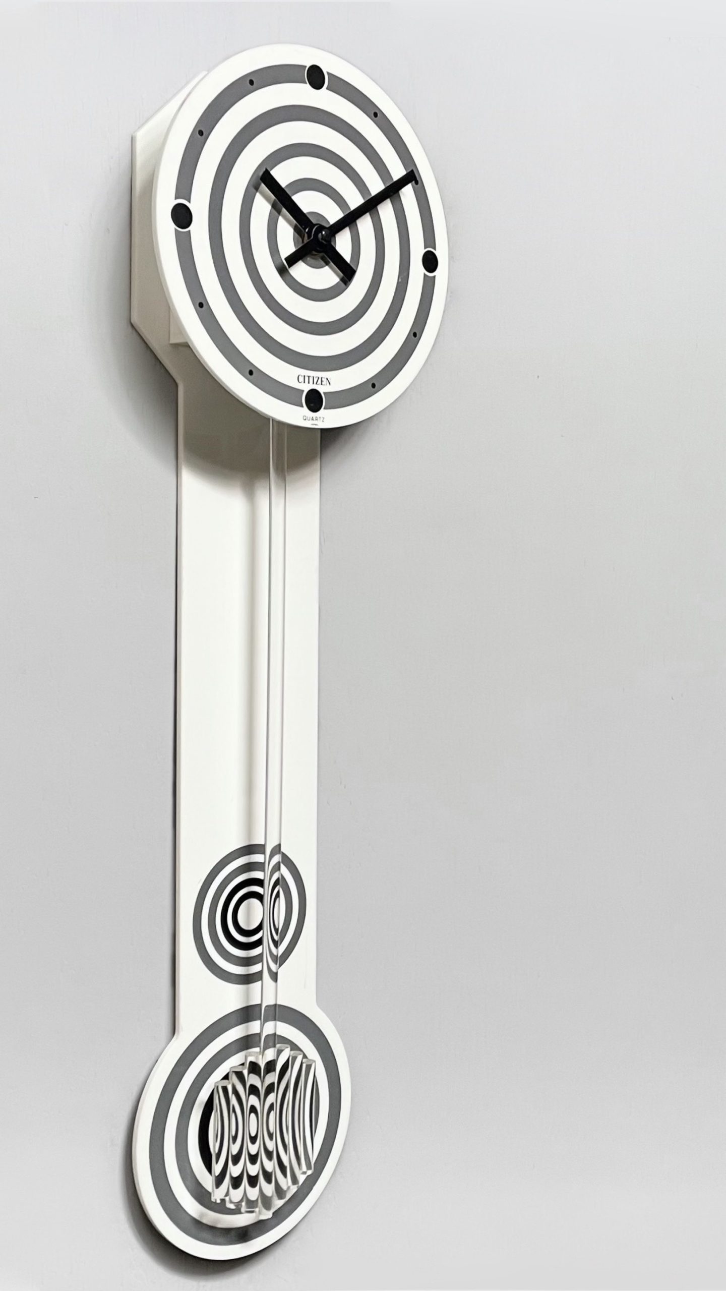 80's "CITIZEN" Bi-Color Spiral Design Pendurumu Clock | Graphio/büro ...