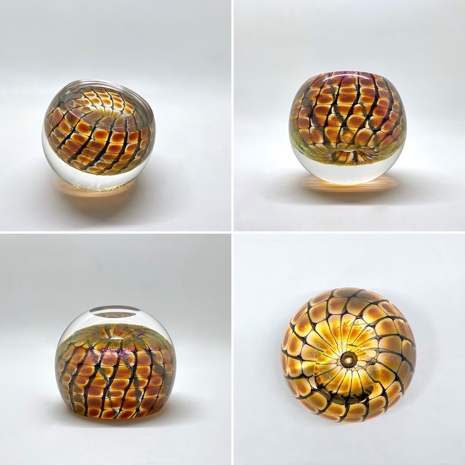 "Tom Philabaum"「Reptilian Series」 Iridescent Art Glass Sculpture ...